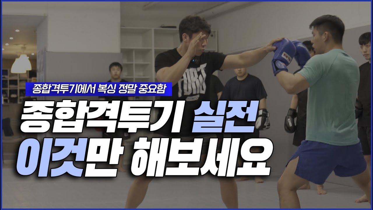 실전에서 통하는 타격 기술 Youtube
