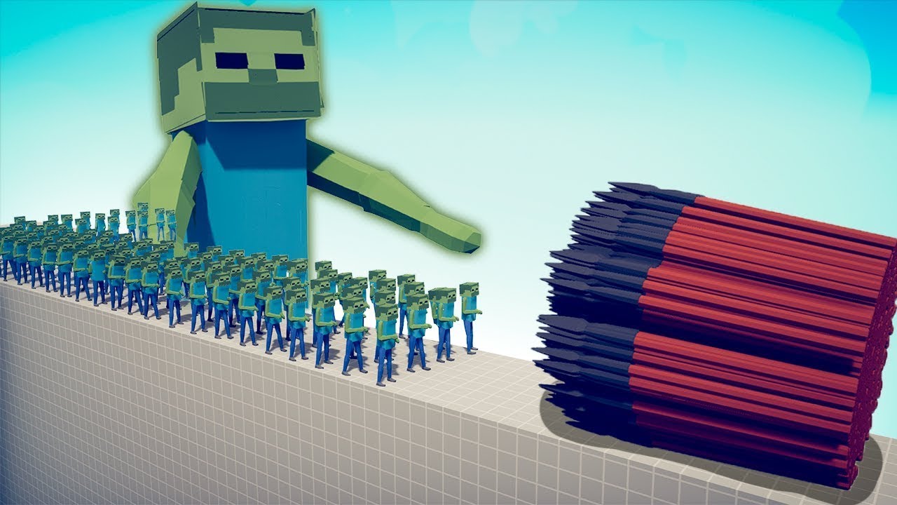 100x MINECRAFT ZOMBIE + GIANT vs EVERY GOD - TABS | Totally Accurate ...