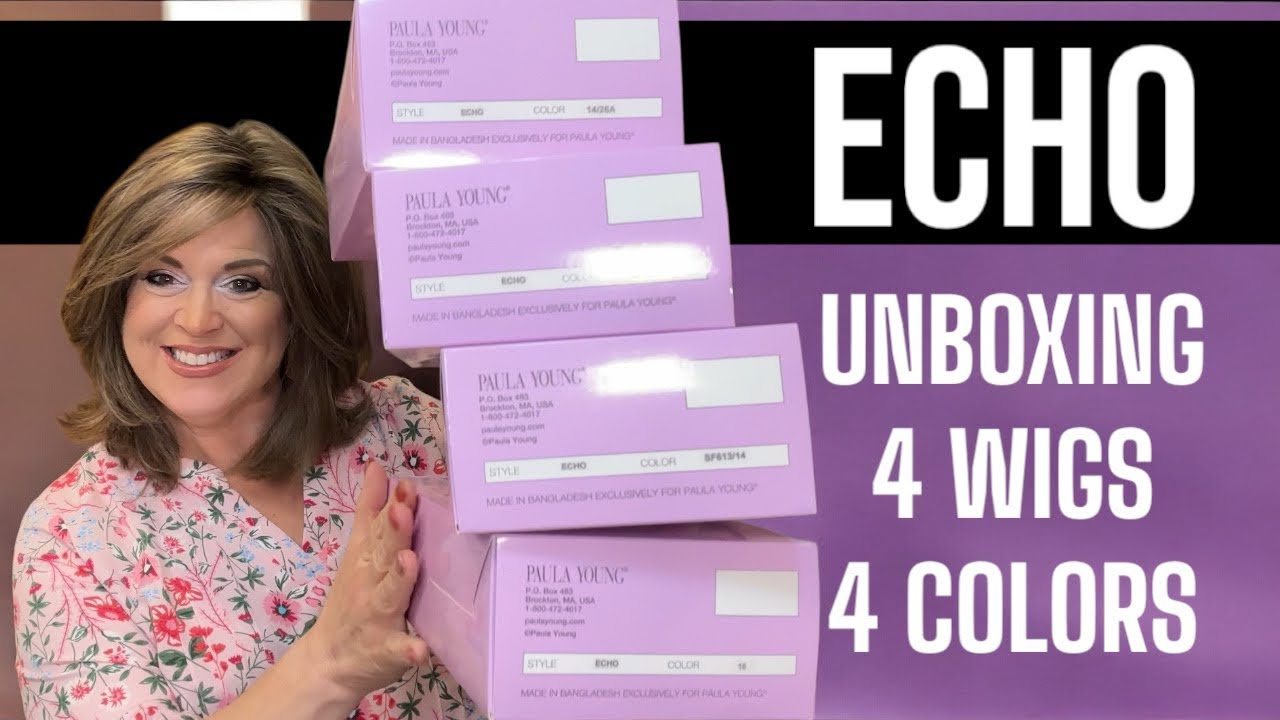 Paula Young Echo Wig Unboxing & Try-On | 4 Stunning Colors Revealed! - YouTube