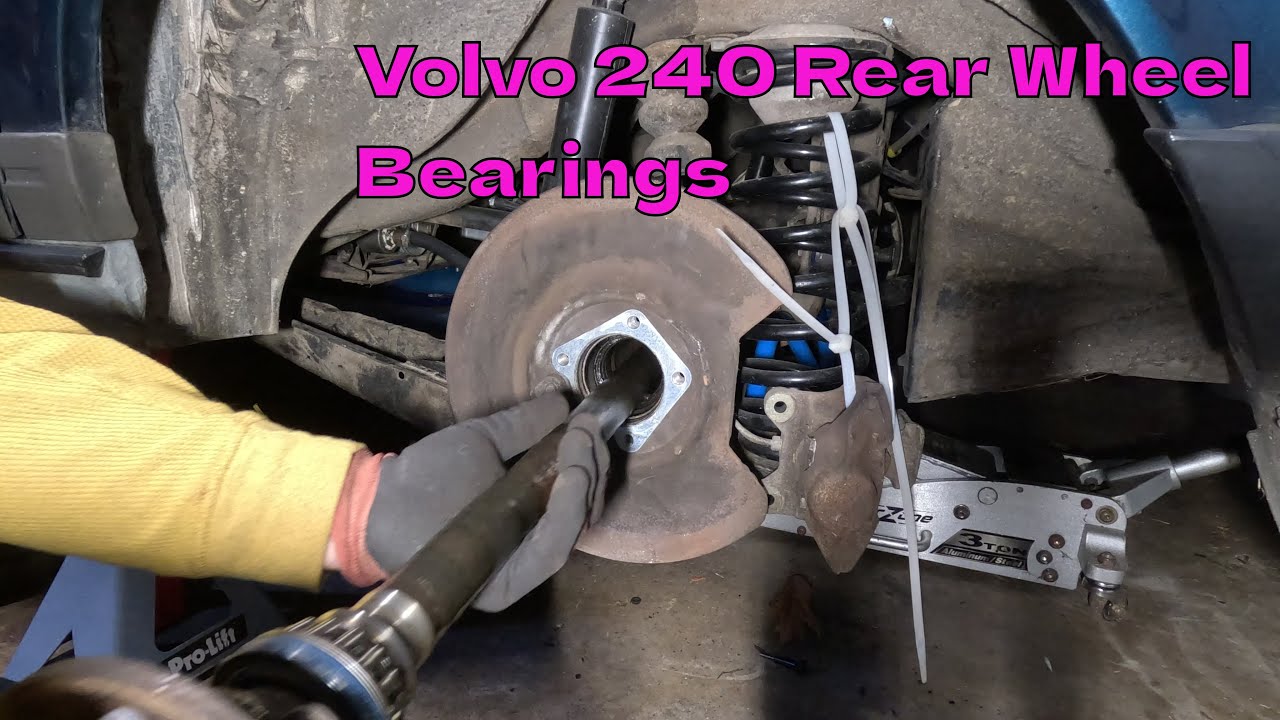 Beginners guide to changing the rear wheel bearings of a Volvo 240 ...