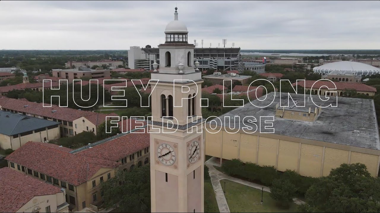 Huey P. Long Field House Restoration April 2021 Update - YouTube