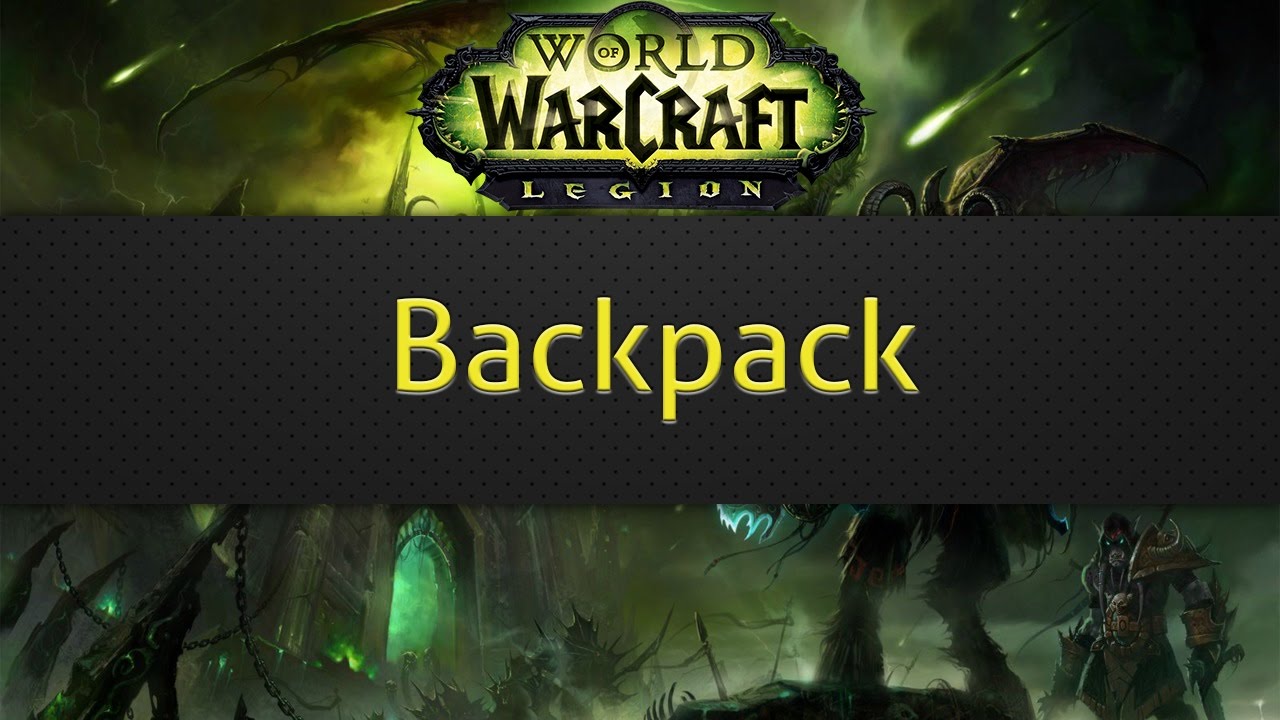 Backpack (WoW addon) - YouTube