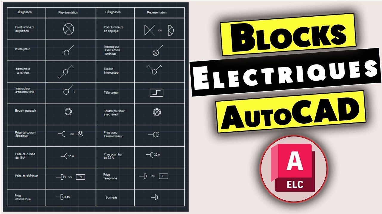 Télécharger des Symboles et Blocs électriques Normalisés pour AutoCAD ...