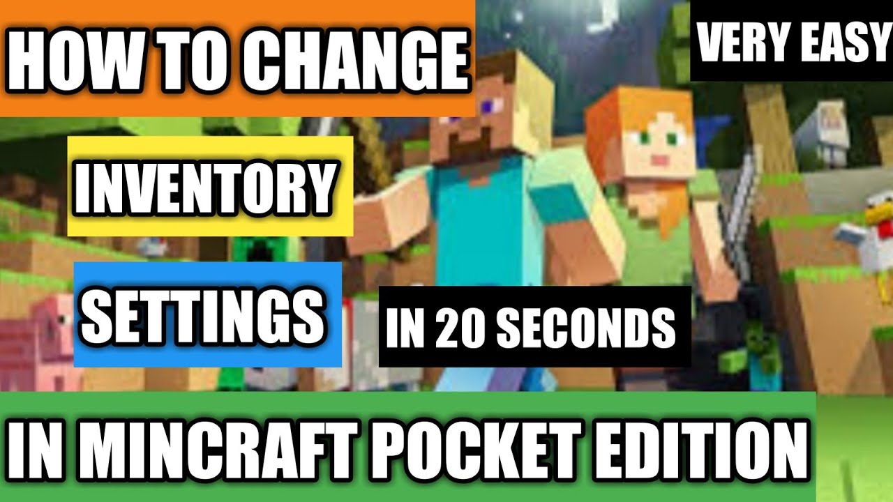 How To Change Inventory Setting(CLASSIC) In Minecraft Pocket Edition ...