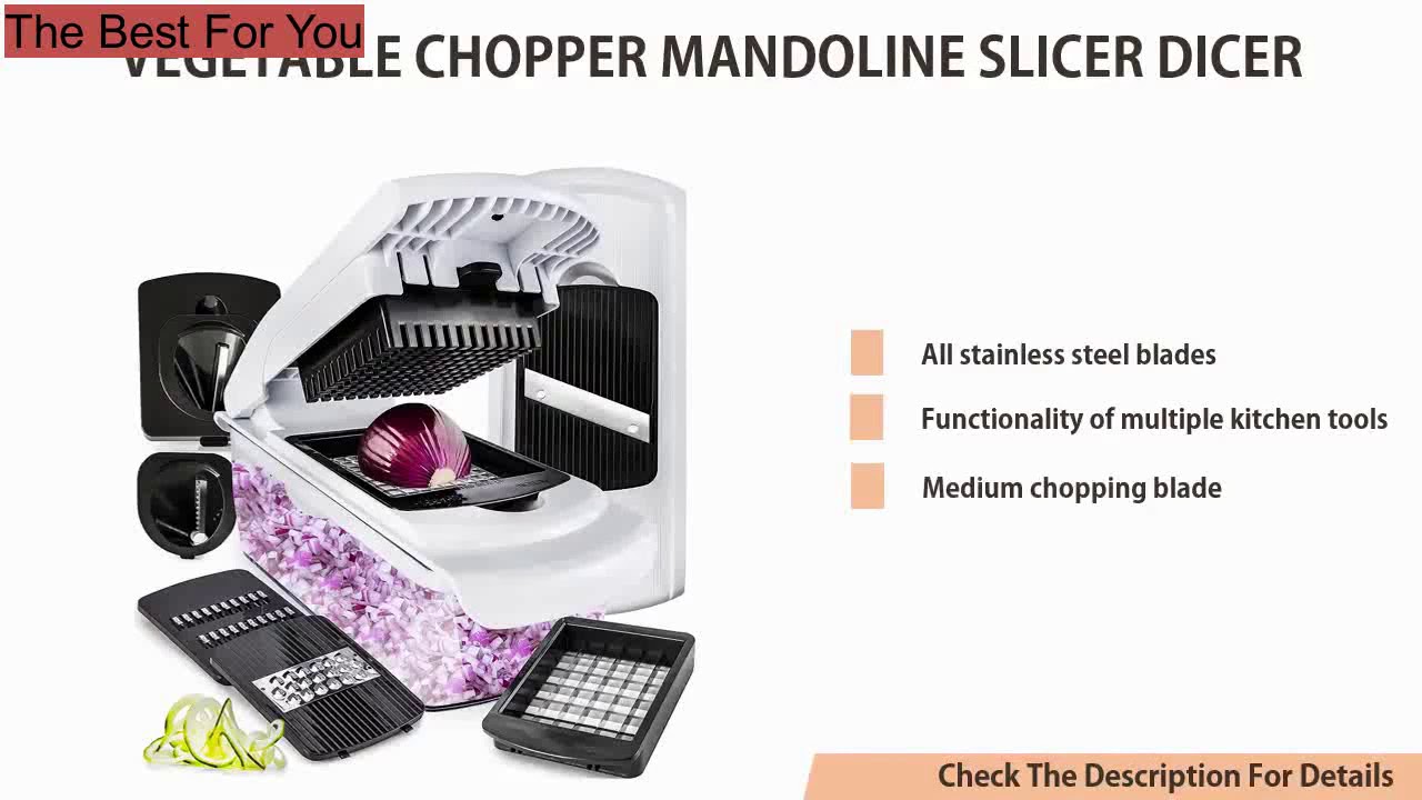 Mueller Onion Chopper Pro Vegetable Chopper Kitchen Cutter - YouTube