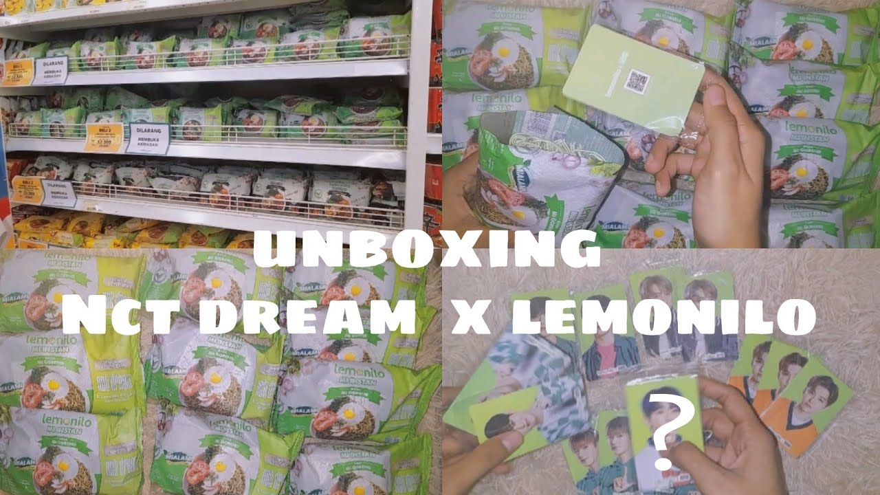 - unboxing lemonilo × nct dream | get a photocard in the package - YouTube