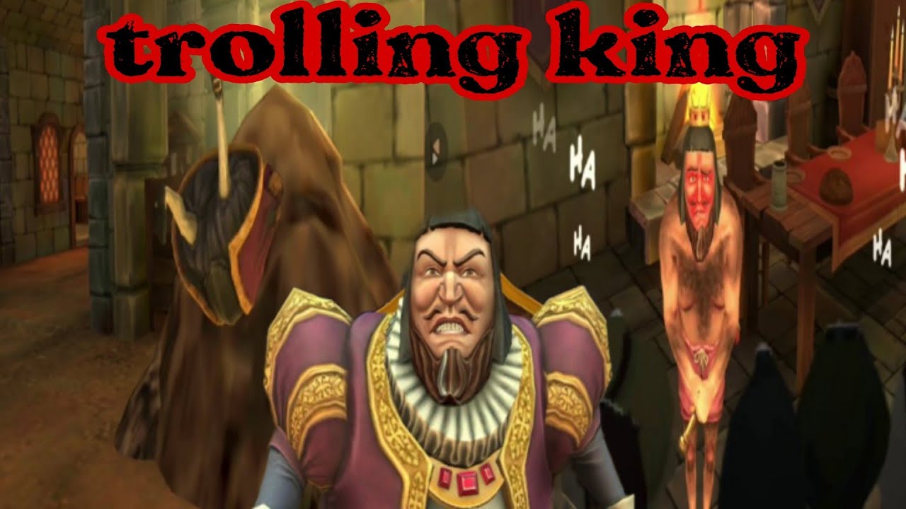 trolling angry King in front of his people - YouTube