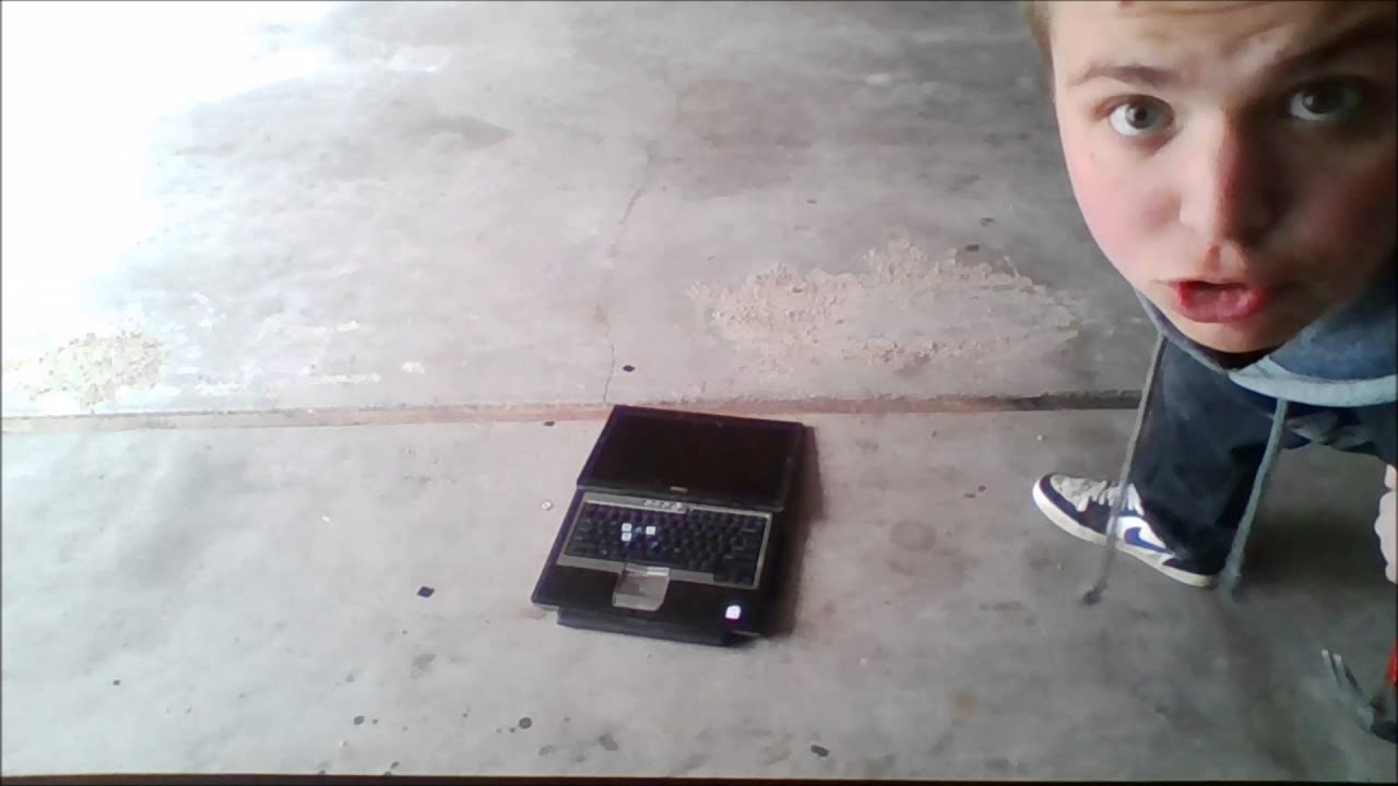 DESTROYING MY LAPTOP! - YouTube