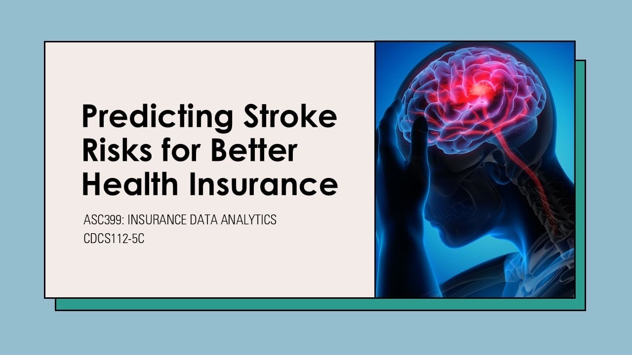 ASC399 - STROKE PREDICTION - YouTube