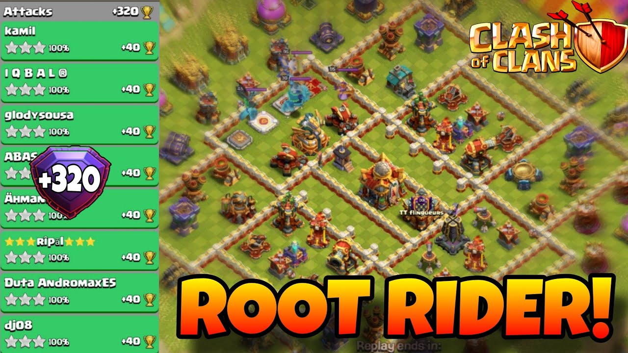 +320 Perfect Day | ROOT RIDER Smash With Overgrowth Spells🔴LIVE Legend ...