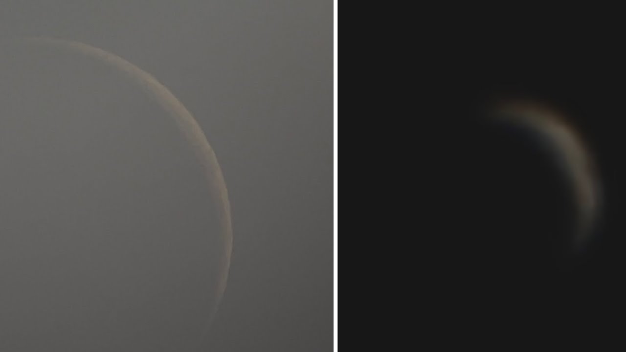 Crescent moon & Crescent Venus through my telescopes. (Until next time ...