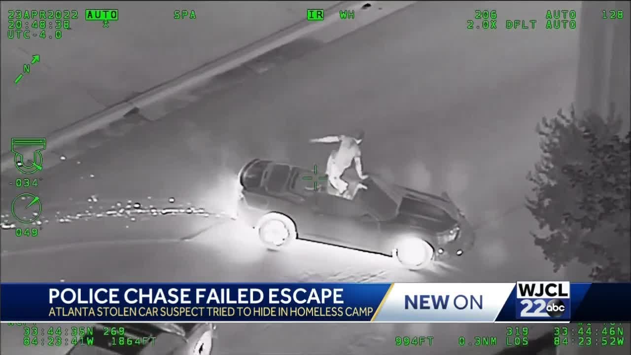 Police chase caught on camera in Atlanta - YouTube