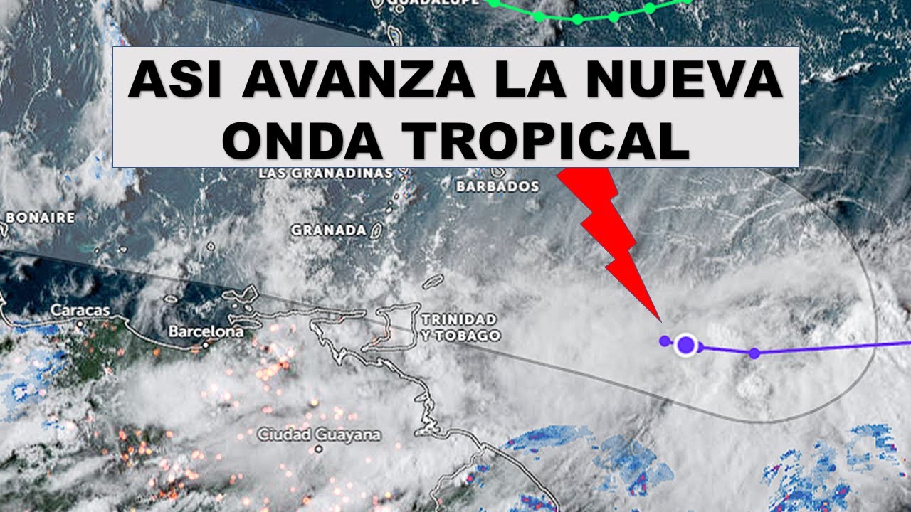 EN VIVO!! ASI AVANZA LA NUEVA ONDA TROPICAL Invest 98L - YouTube