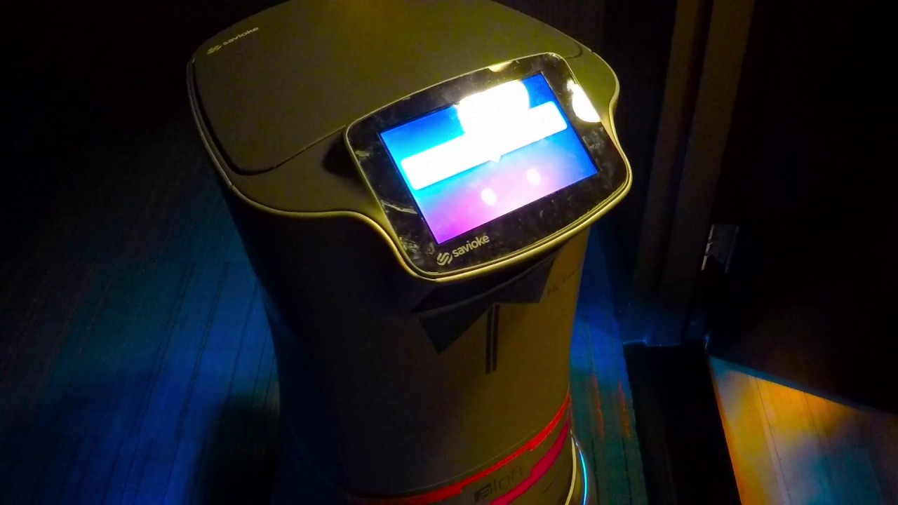 Botlr - Room Service Robot @ the aLoft Hotel - YouTube