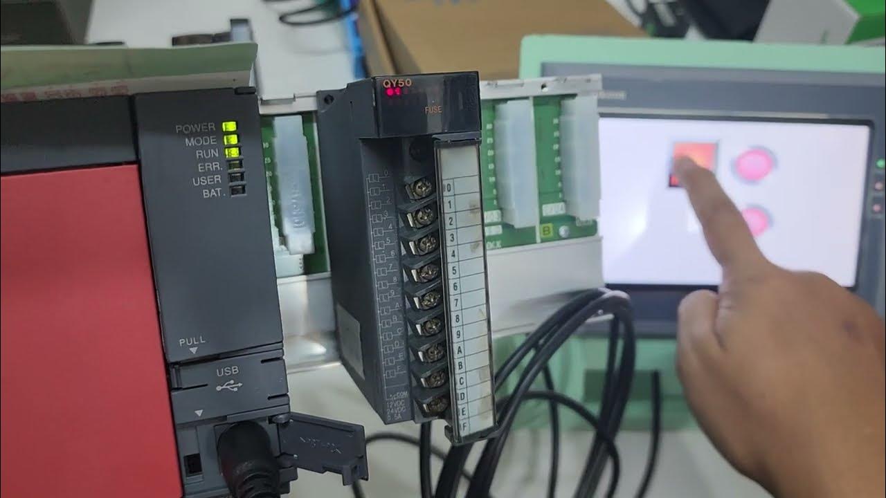 PLC Q00UJ CPU Mistbishi เชื่อมต่อกับ HMI SAMKOON SK070HS ผ่าน Port RS232 ตั้งค่าโปรแกรม SK Tool ...