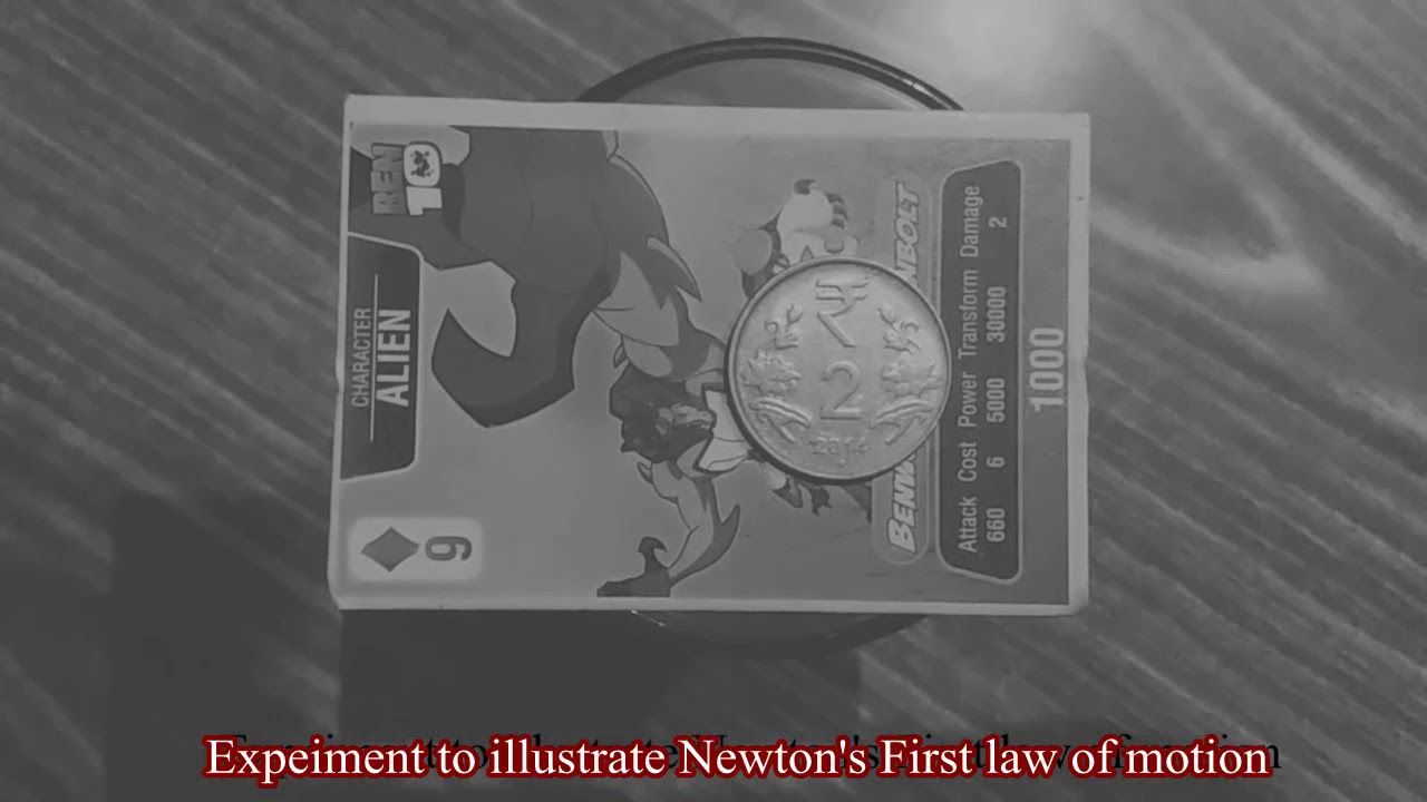 Experiment to illustrate newton's first law of motion (with a glass and ...