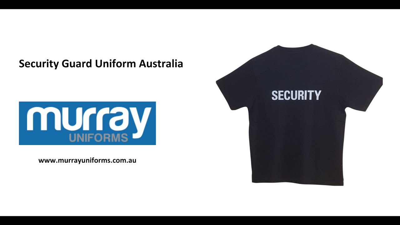 Security Guard Uniform Australia - www.murrayuniforms.com.au - YouTube