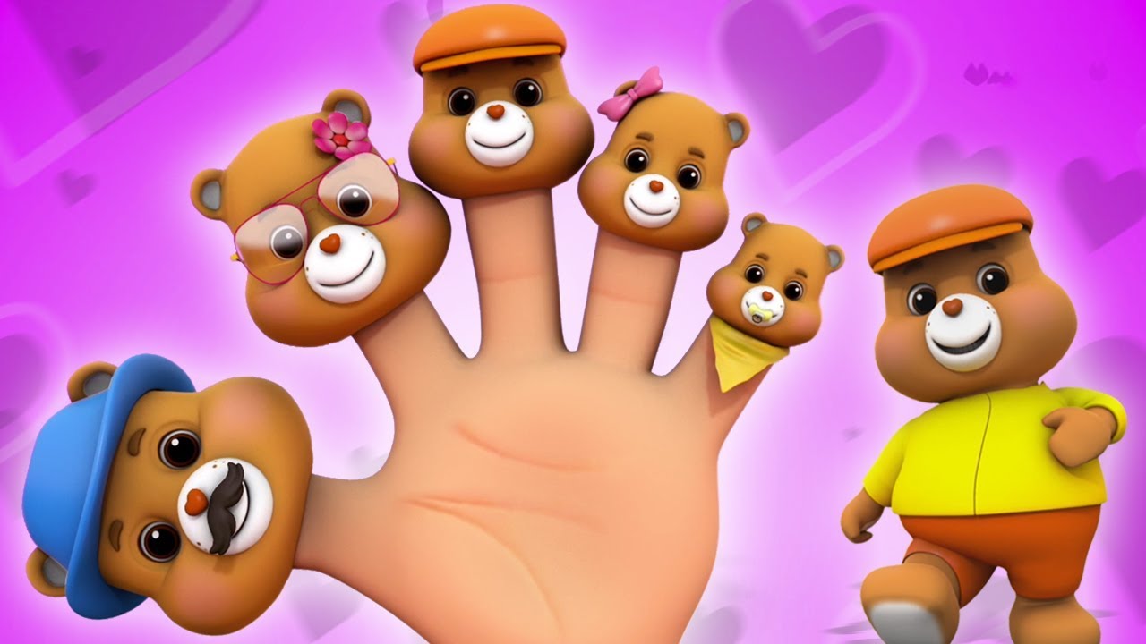 Teddybären Finger familie | Lieder für Kinder | Teddy Bears Finger ...