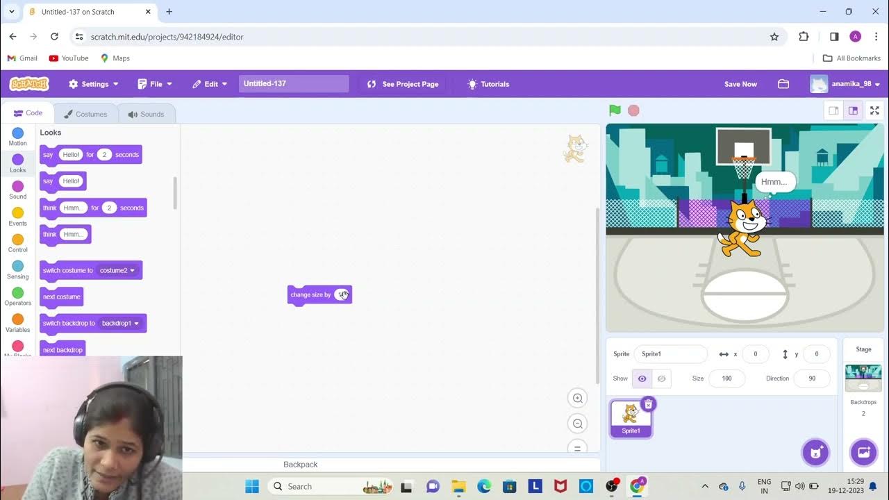 Looks Blocks in Scratch Programming Language - YouTube