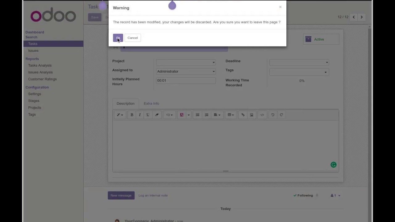Odoo 10 Issue with float_time widget - YouTube