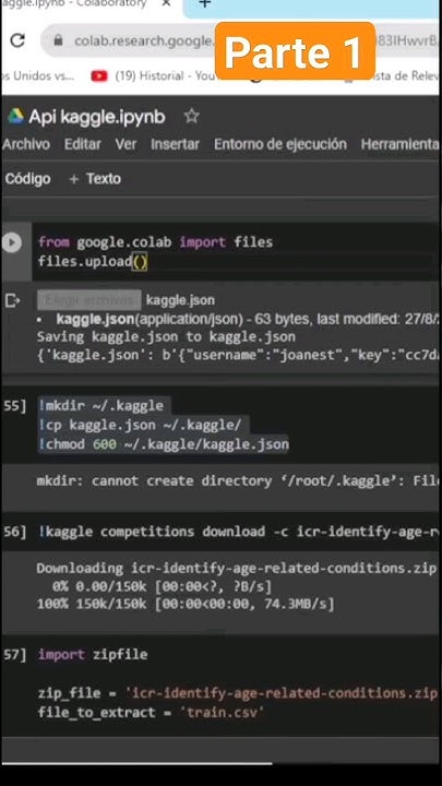 Migración de datos de kaggle a Google Colab en Python, Parte-1 #programacion #python #kaggle ...