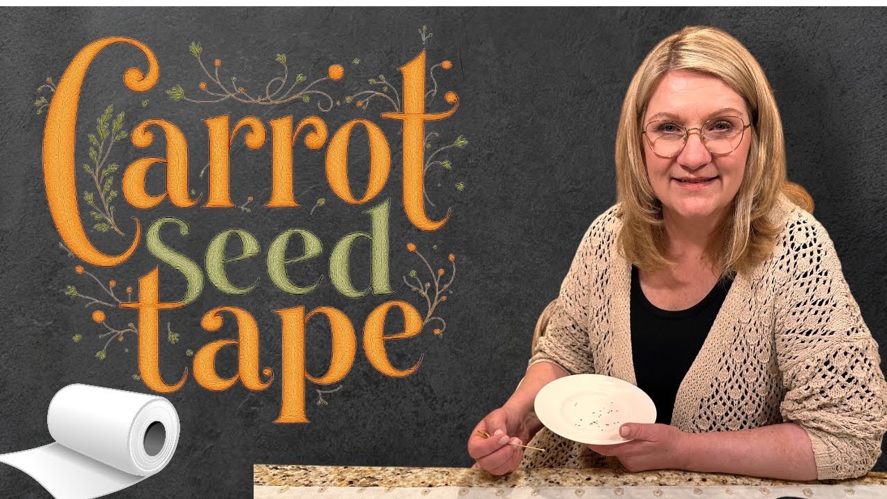 How to Make Sowing Seeds Easy~ Make Carrot Seed Tape - YouTube