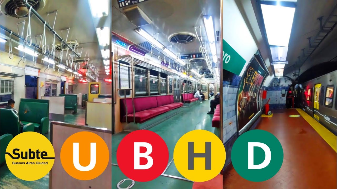 De DEVOTO a RECOLETA | Línea U - B - H y D del Subte - YouTube