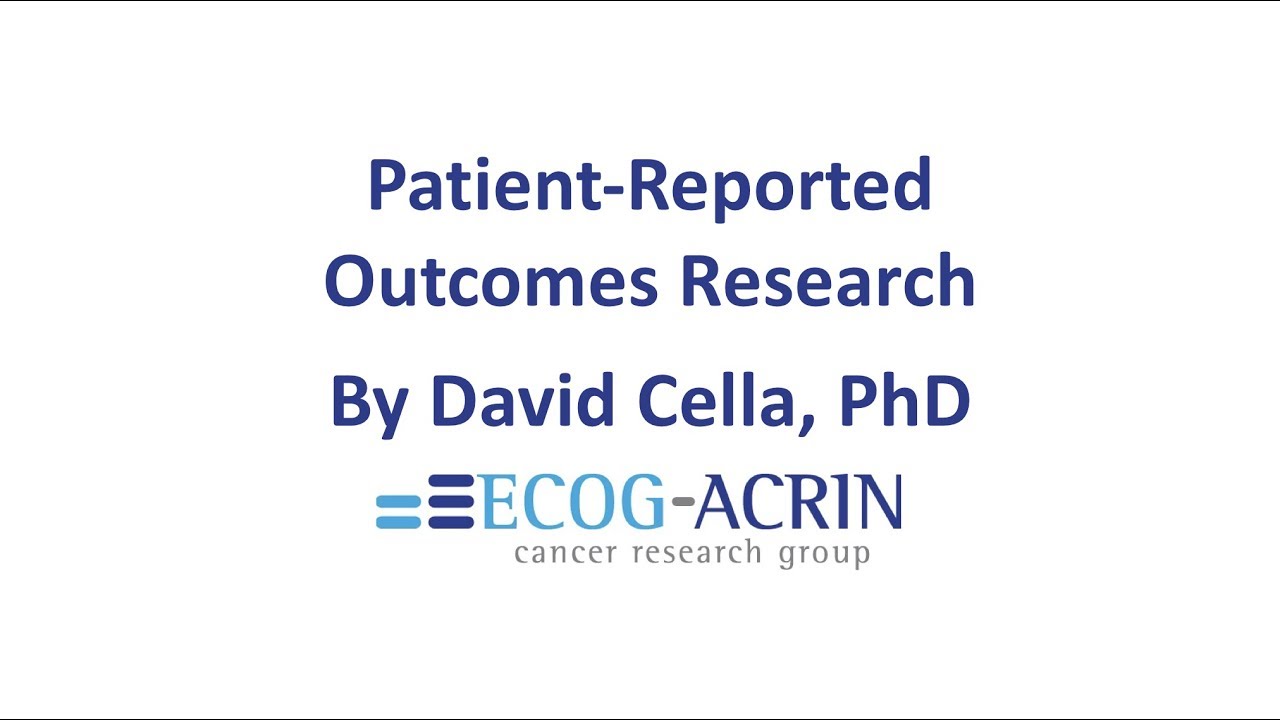 Webinar on Patient-Reported Outcomes Research (PRO Research) by David ...
