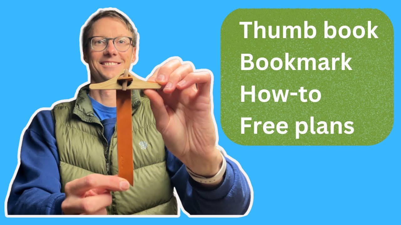 How to Make a Thumb Book Bookmark (free plans) - YouTube