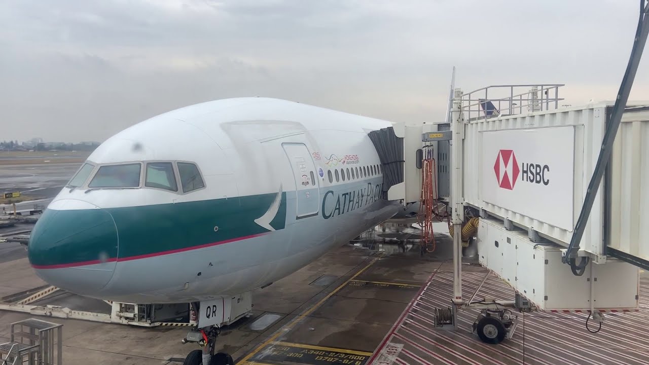 Cathay Pacific CX101 Hong Kong to Sydney 777 300ER - YouTube