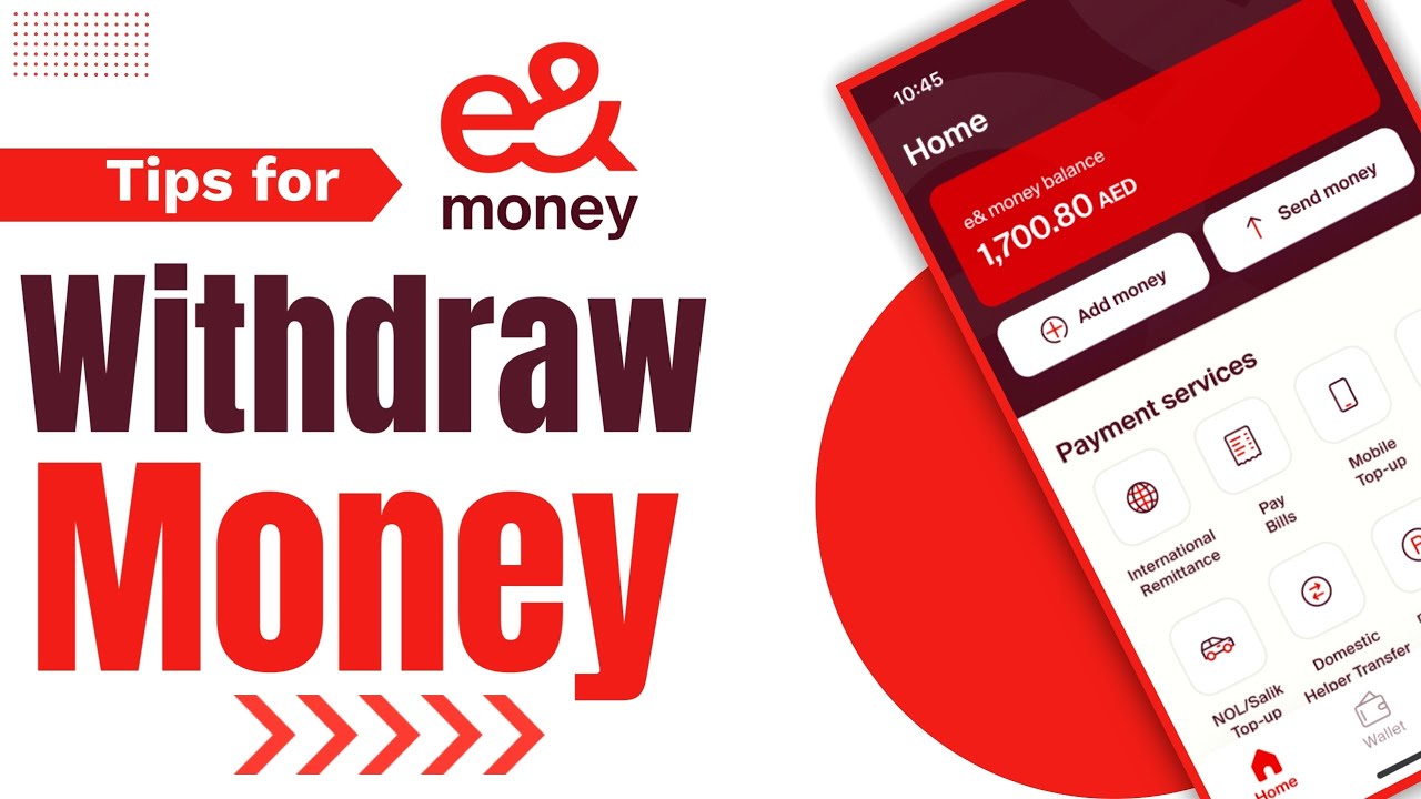 Tips for withdraw Money From E& Money Wallet in UAE Dubai - YouTube