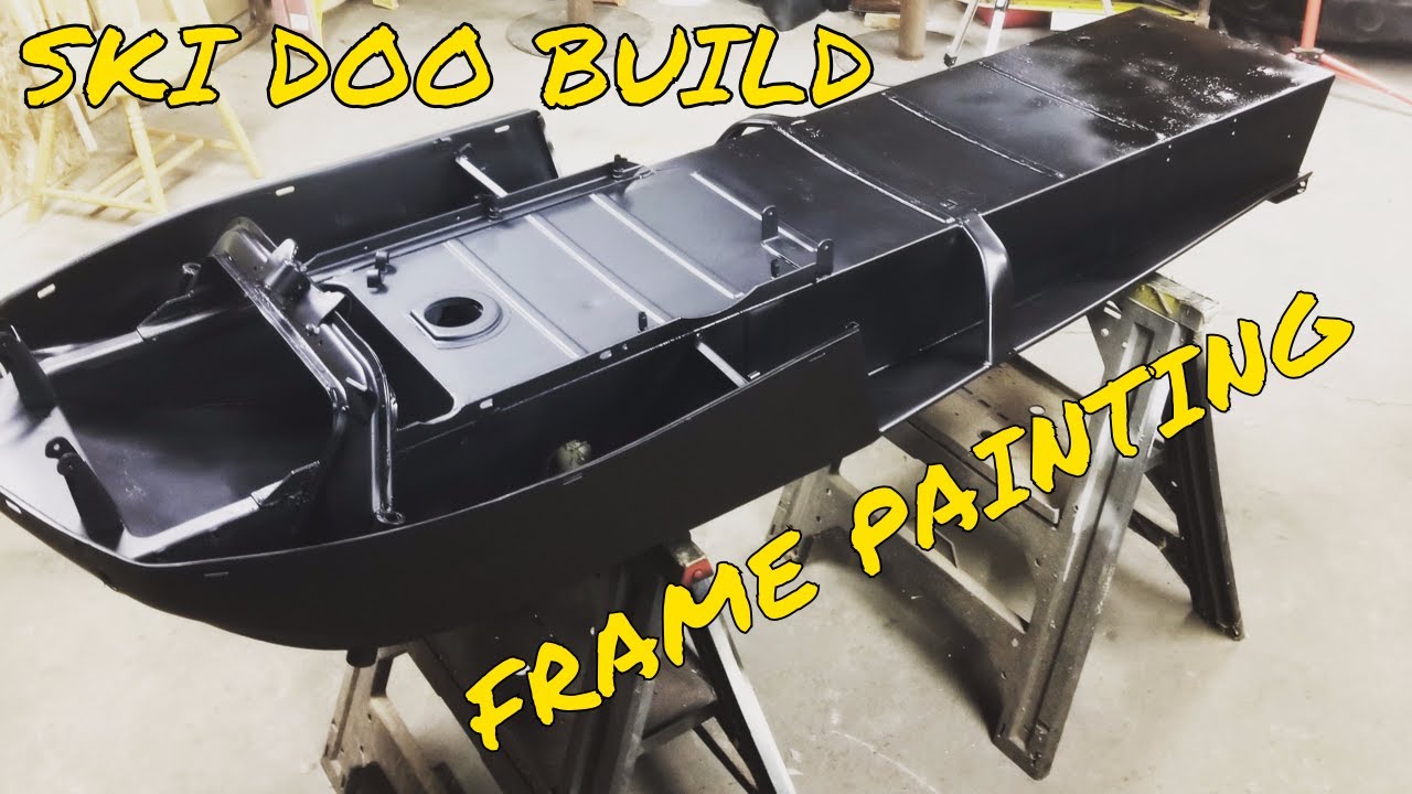 Vintage Ski Doo Build | Painting the Frame - YouTube