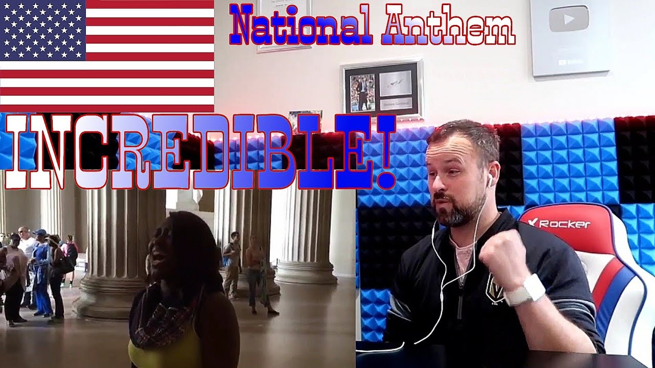 SCOTTISH GUY Reacts To Star Swain Singing The National Anthem At The ...