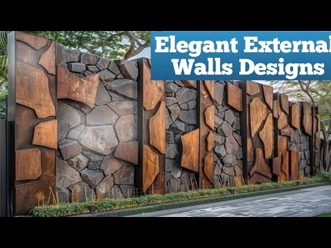 50 Most Unique Home Exterior Walls Designs | #interiordesign - YouTube