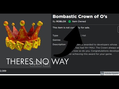 I Got The "Bombastic Crown of O's"!! (Roblox Arsenal) - YouTube