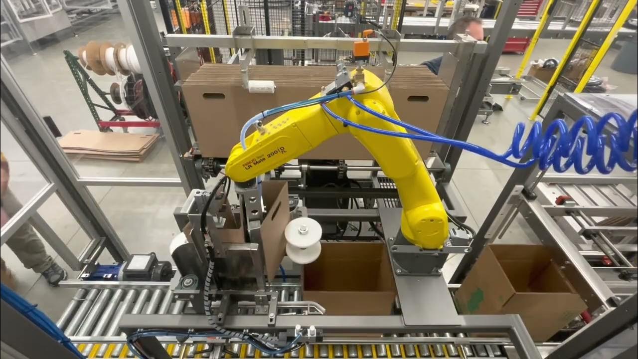 Hamrick Packaging Systems - RPI15 Robotic Partition Inserter for S-Style Inserts (HD) - YouTube