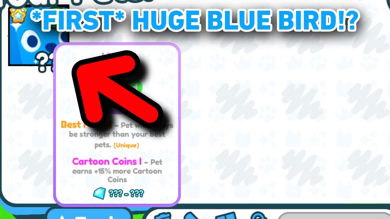 I GOT THE WORLDS *FIRST* HUGE BLUE BIRD IN PET SIMULATOR X | Step by ...