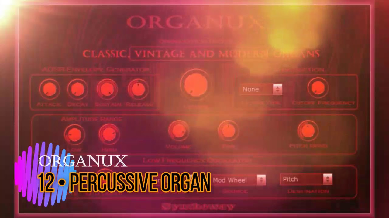 Virtual Percussive Organ Preset from Organux VST VST3 Audio Unit EXS24 ...