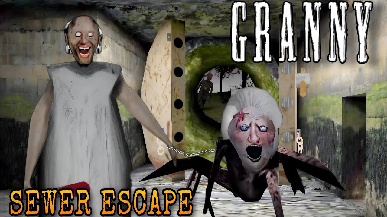 GRANNY Sewer Escape Fullgameplay | Super Granny Ban gae Spider Granny😂🤣 ...