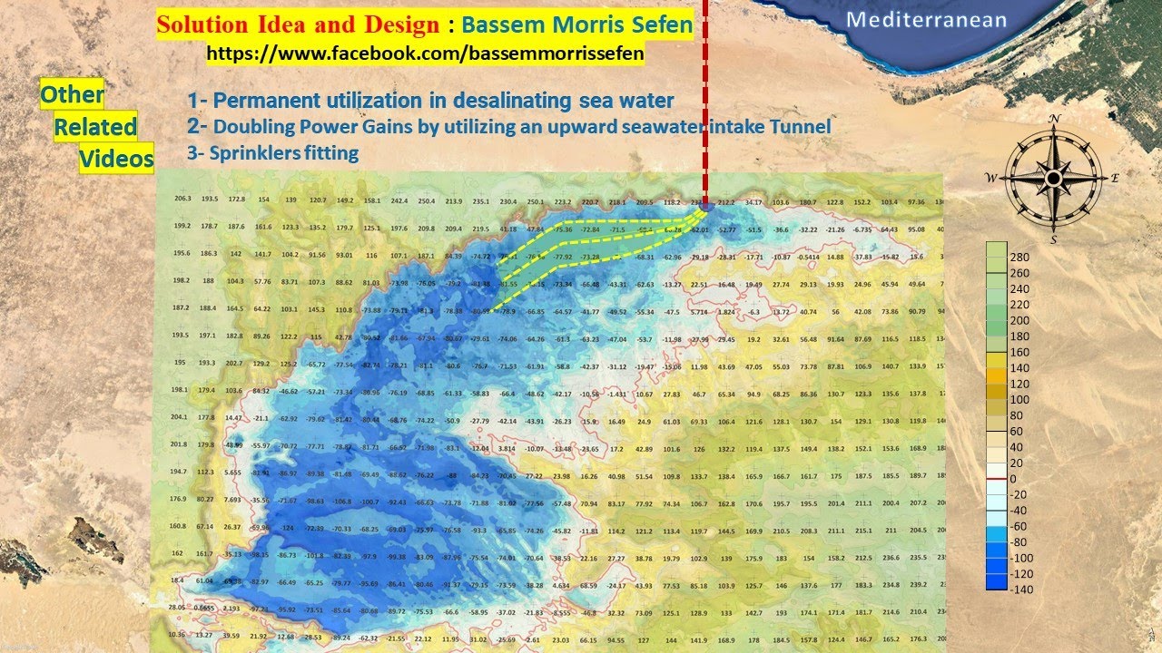 Qattara Depression–Egypt, Doubling Power Gains by utilizing an Internal ...