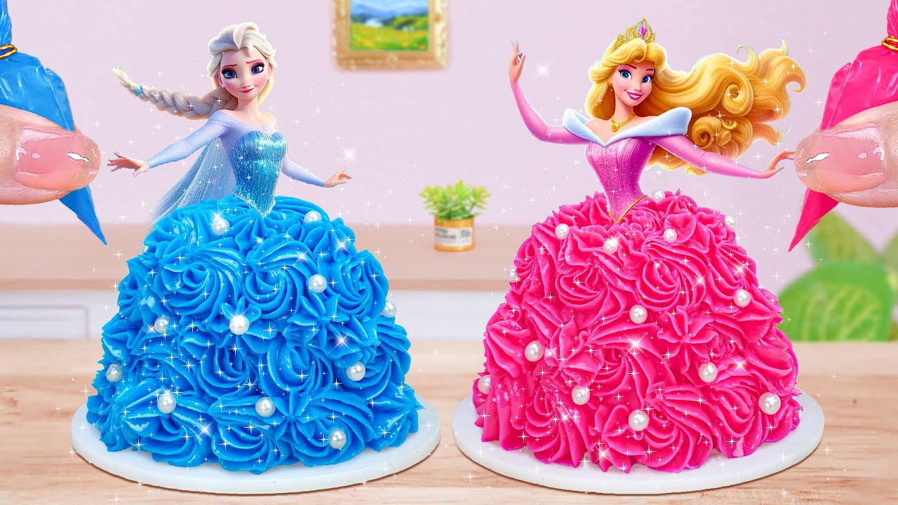 How To Make Beautiful Miniature Princess Cake Decorating 💞👑 Tsunami ...