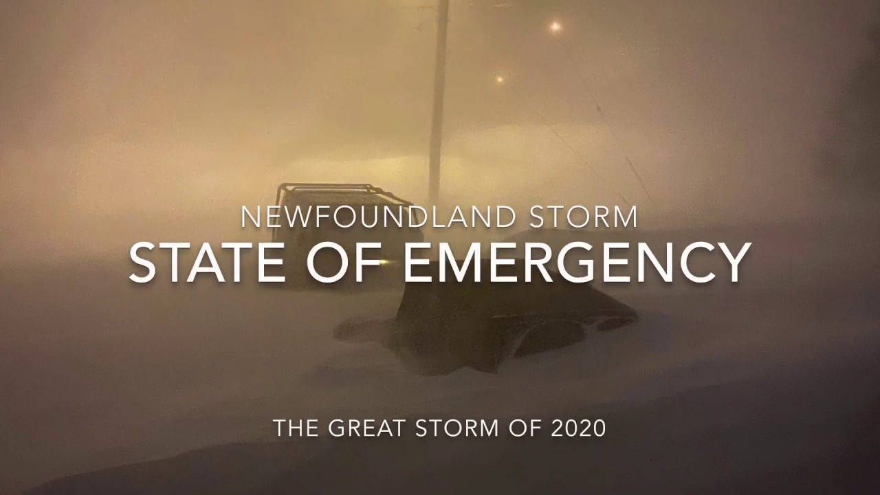 Snowstorm Newfoundland Canada 2020 - YouTube