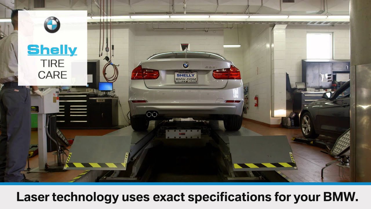 Shelly BMW Tire Care - Orange County CA - Laser Alignment - YouTube