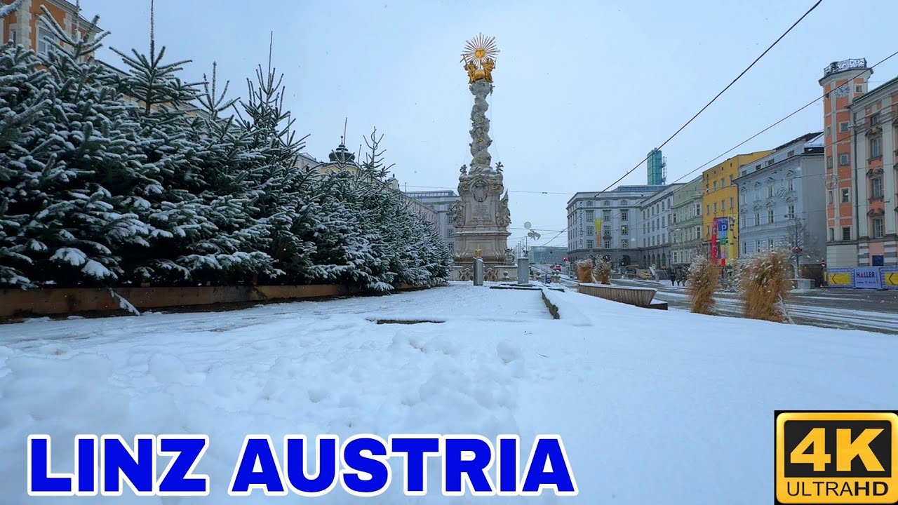 Linz Austria 🇦🇹 Heavy Snow in January 2025 - YouTube