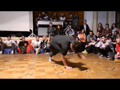 bboy Adel VS bboy leito  - TOP 16 GEORGIAN break dance battle 2014