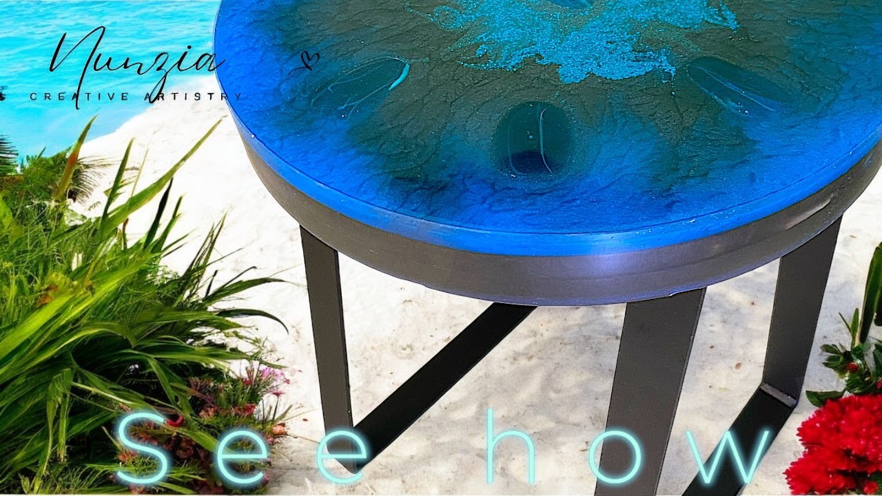 Creating an Epic Resin Coffee Table! 6 Layers and over 5kg of Resin ...