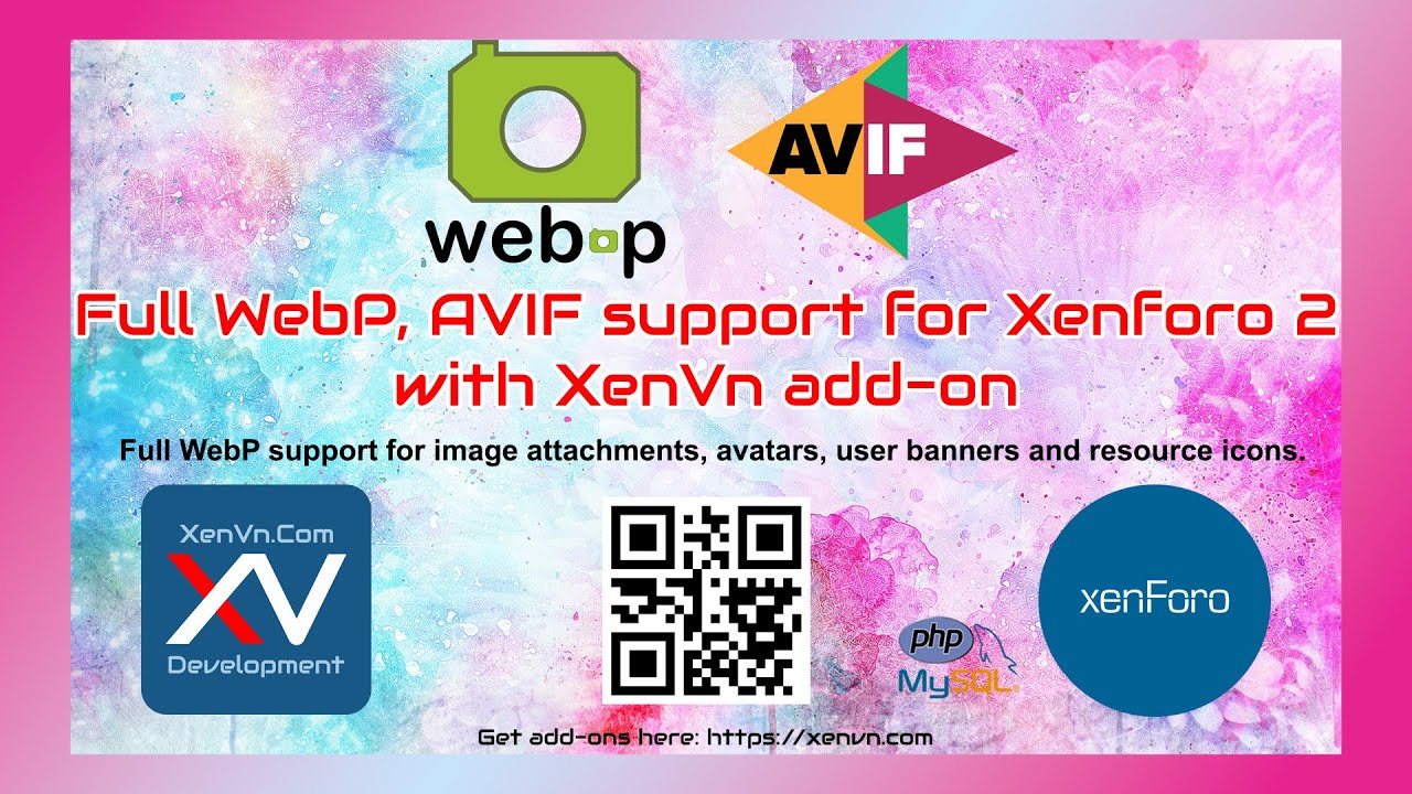 Full WebP, AVIF support for Xenforo 2 with XenVn addon - YouTube