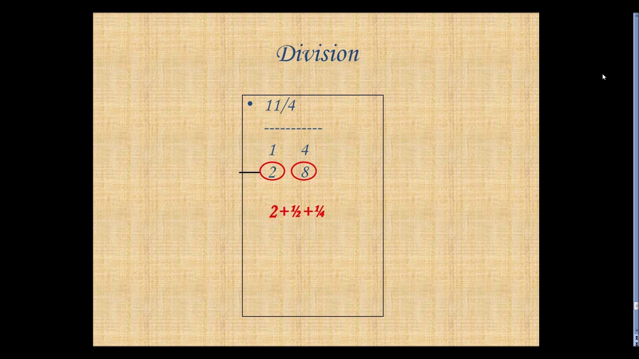 Arithmetic in Ancient Egypt: Multiplication and Division (2/2) - YouTube