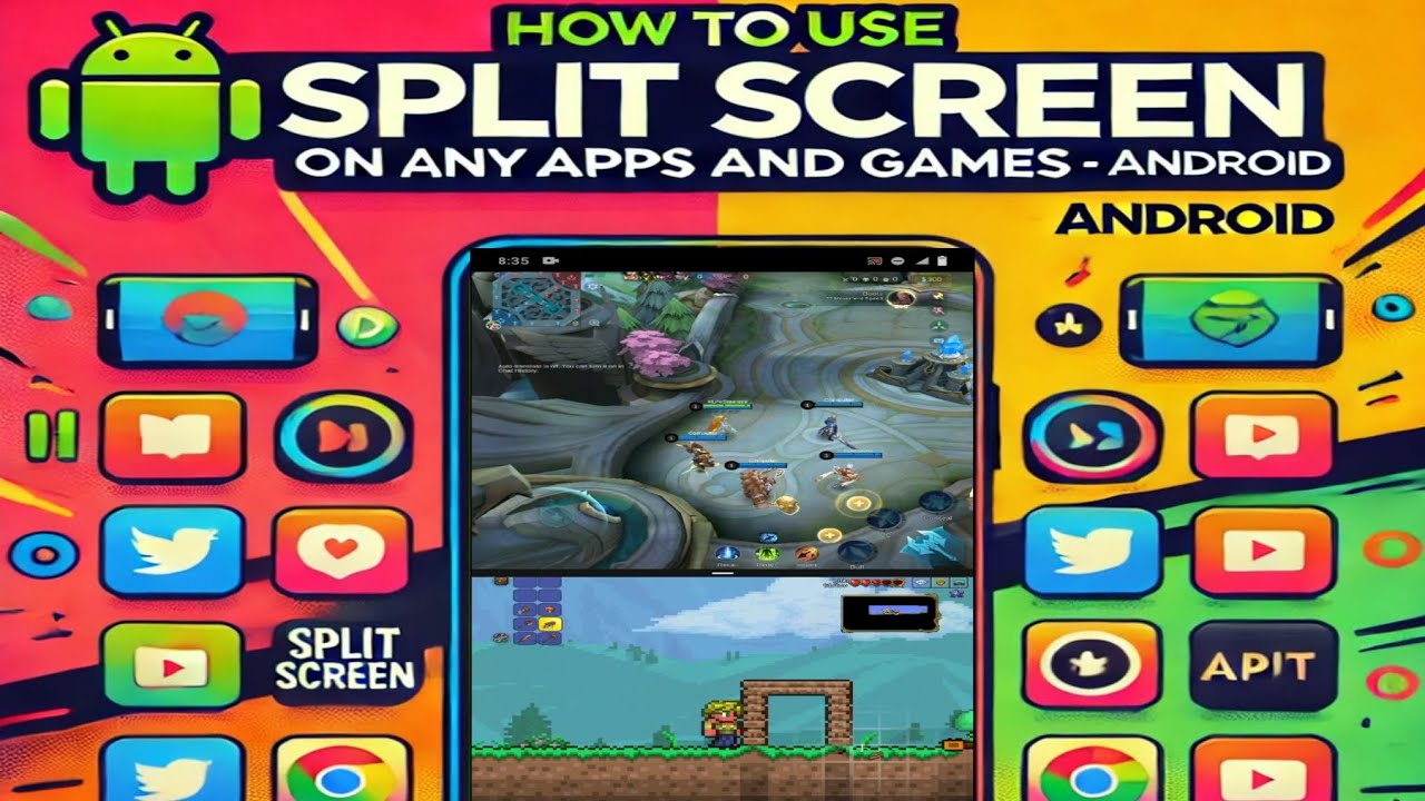 How to use Split screen on any apps and games -Android | Multitasking - YouTube