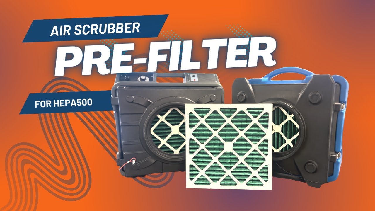 HEPA Air Scrubber Pre-Filter Guide - Remove air contaminants! - YouTube